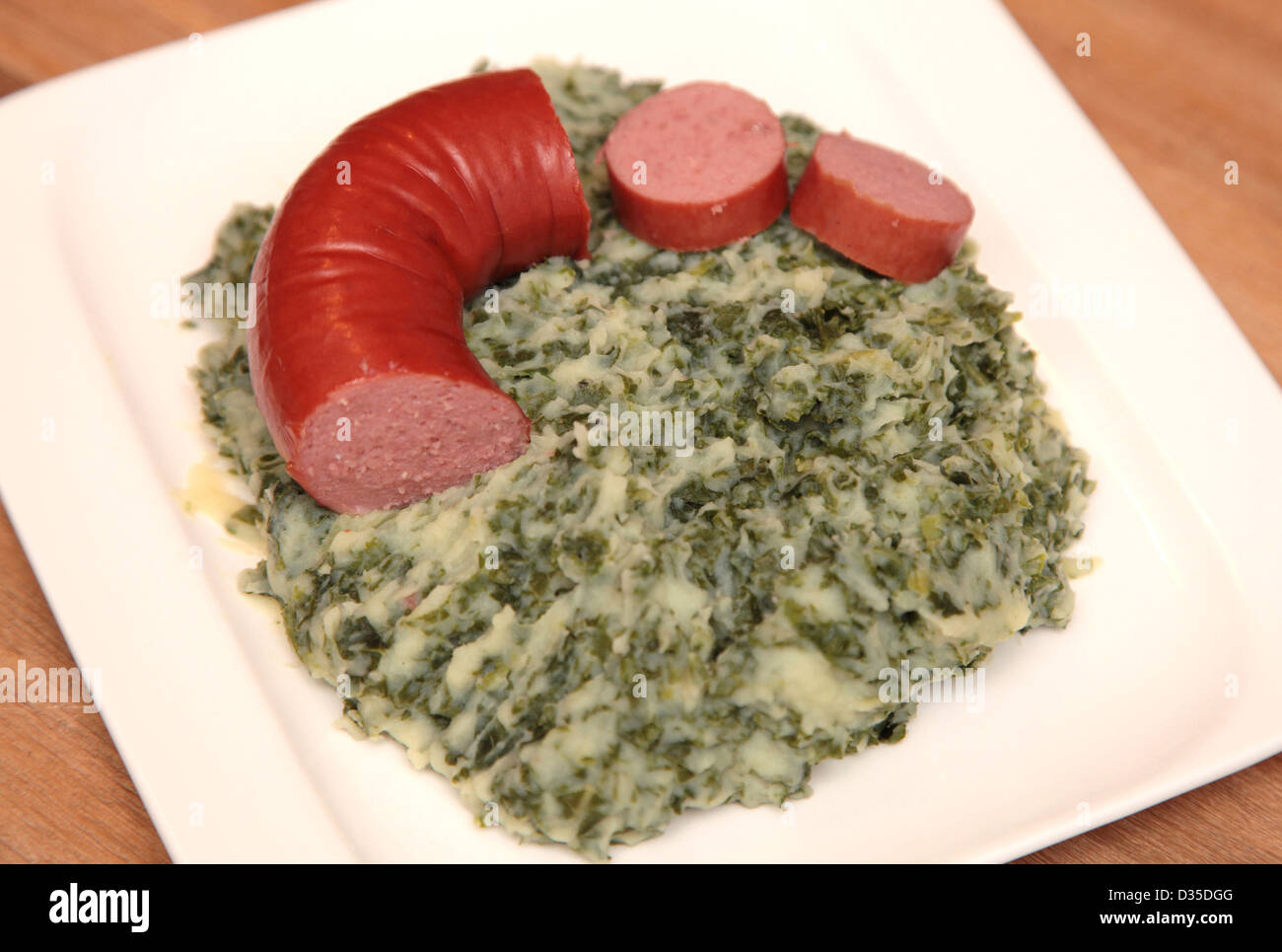 A dutch dish called kale with sausage Stock Photo - Alamy
