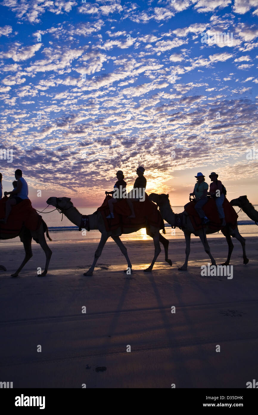 A camel ride on Cable Beach -- at either sunrise or sunset -- is a ...