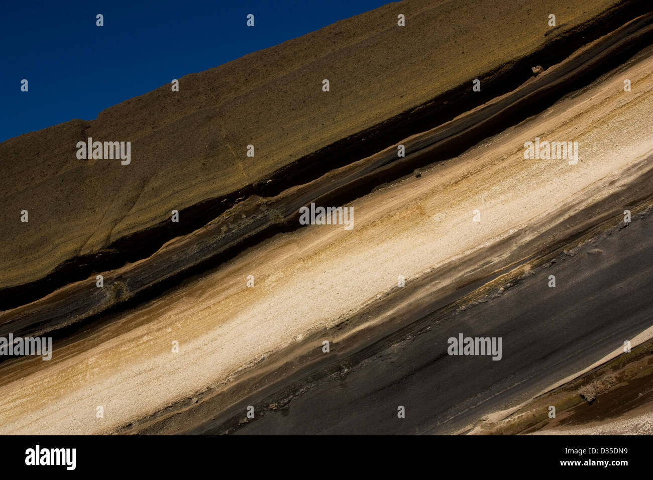 Layers of scoria and pumice Stock Photo - Alamy