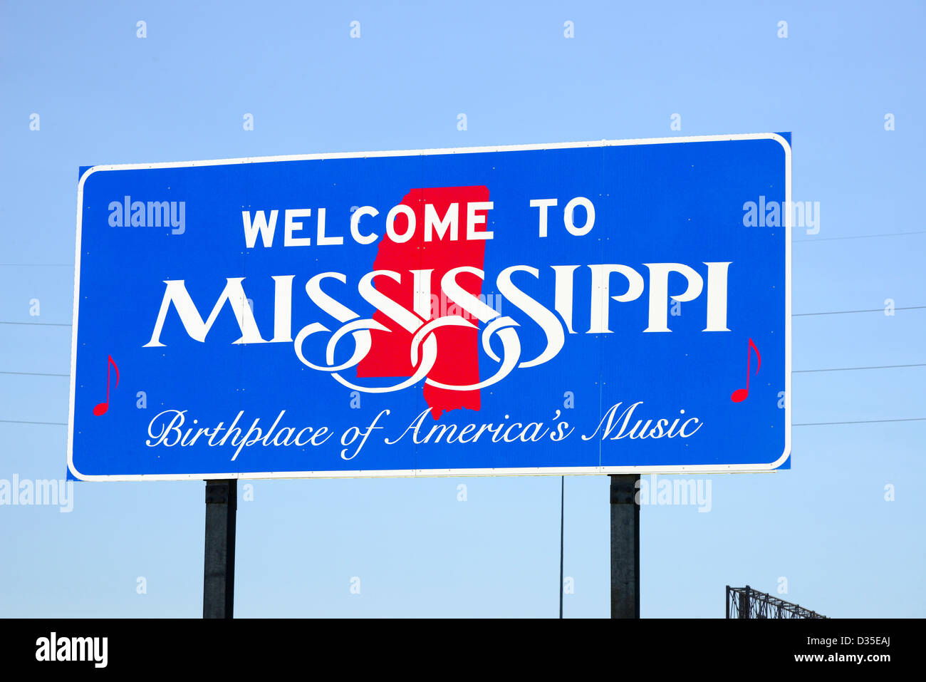 Mississippi Welcome Sign Usa High Resolution Stock Photography and ...