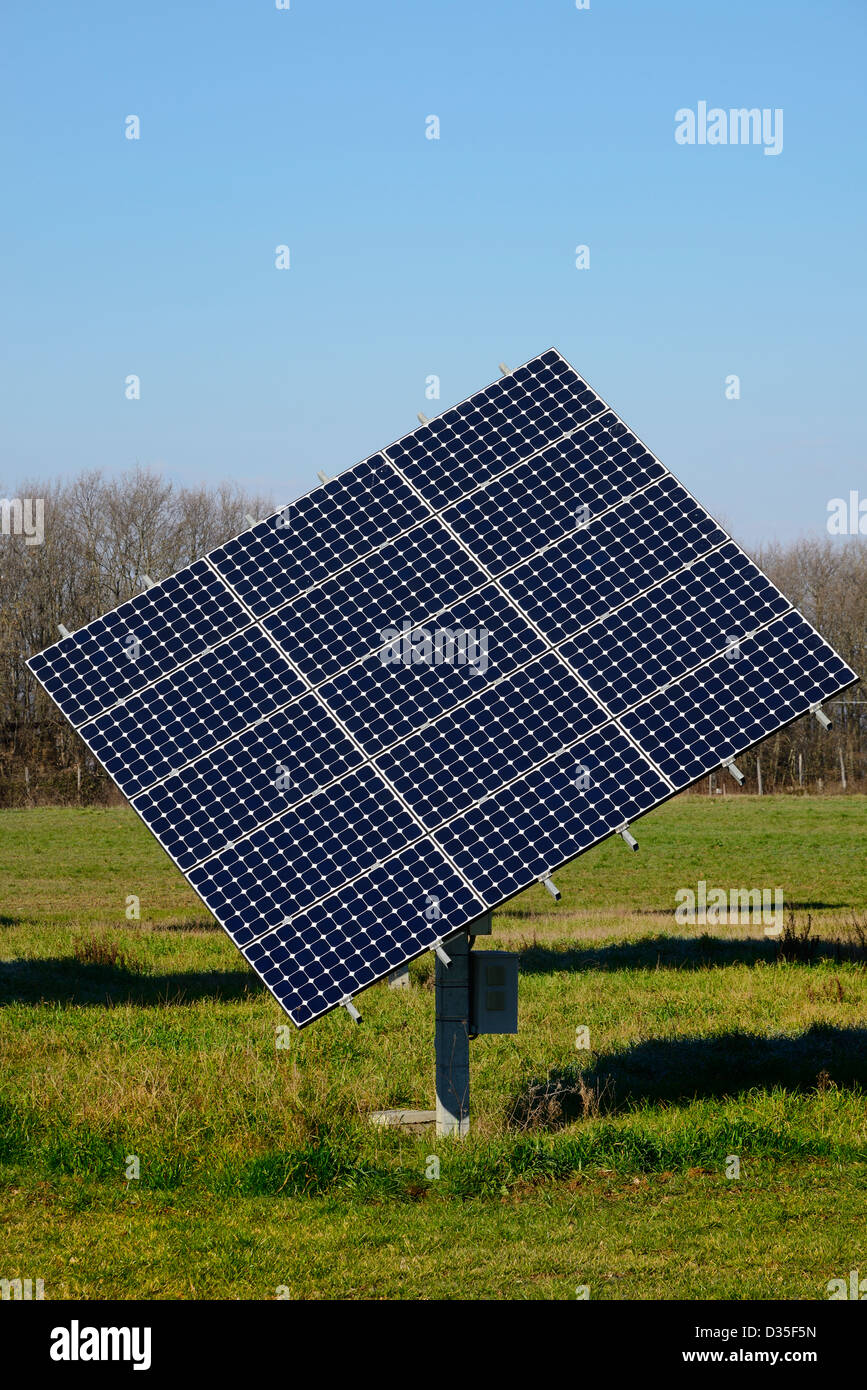 A Bright solar panel in the nature Stock Photo - Alamy