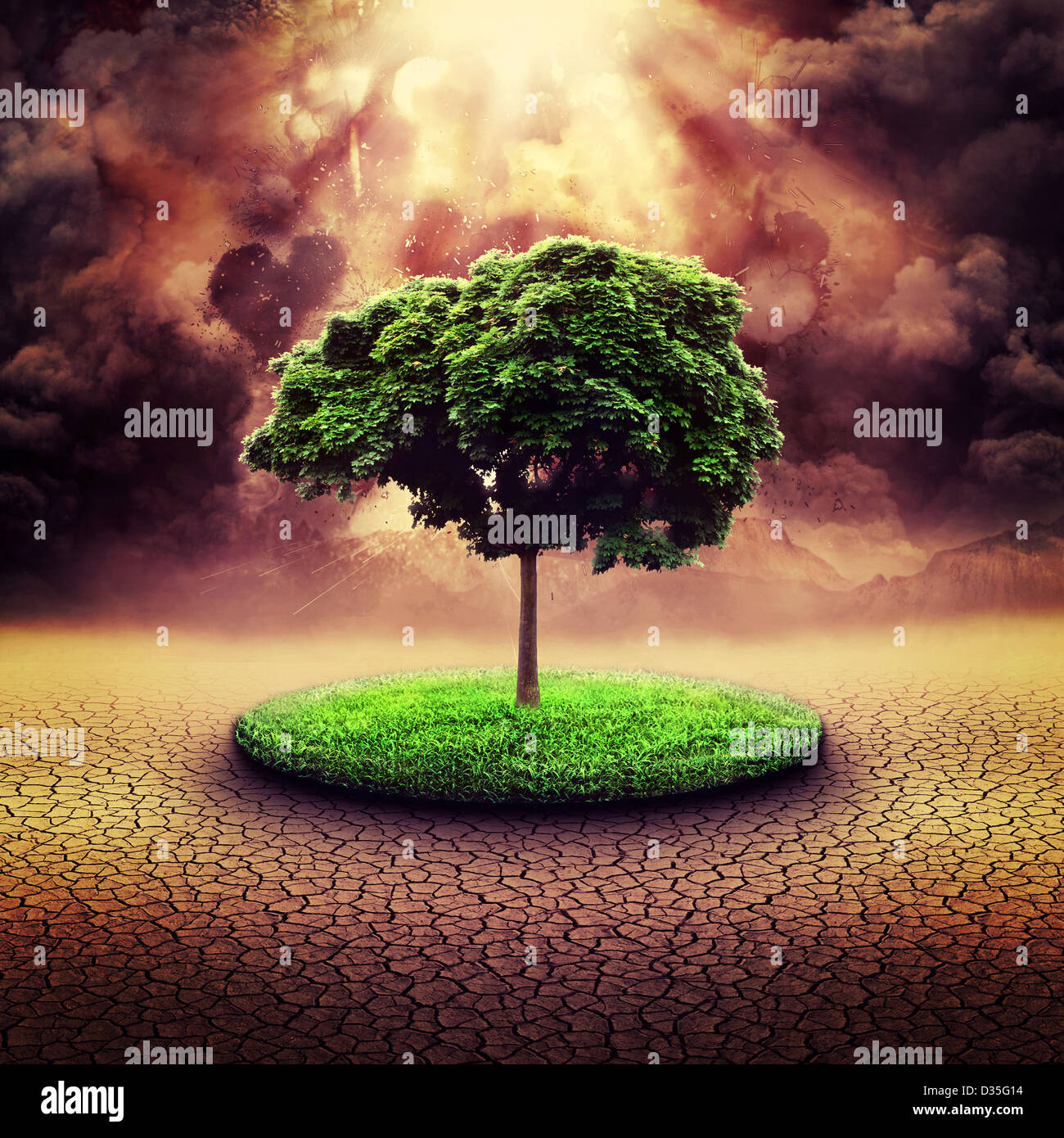 Nuclear disaster. Abstract dramatic backgrounds for your design Stock ...