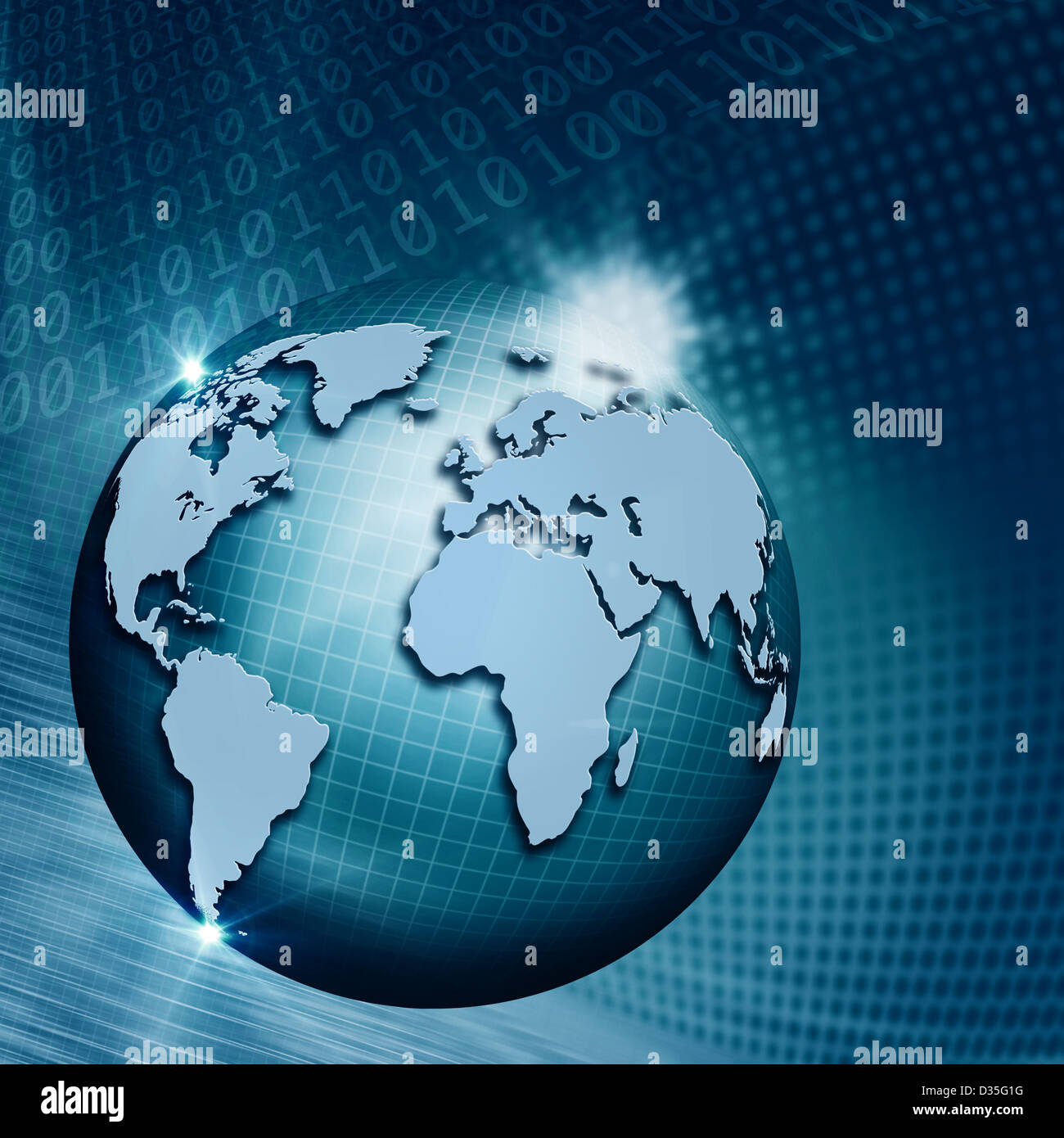 Global Information Technology. Abstract techno backgrounds for your ...