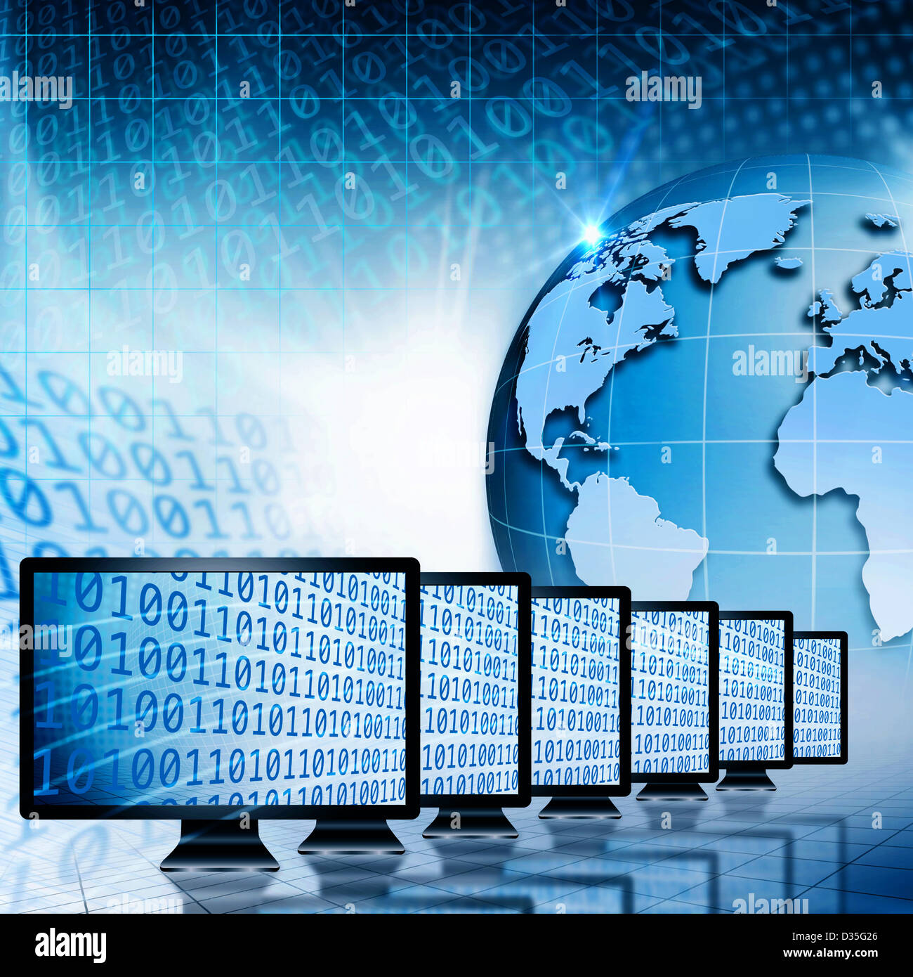 Global communications and internet. Abstract technology backgrounds ...