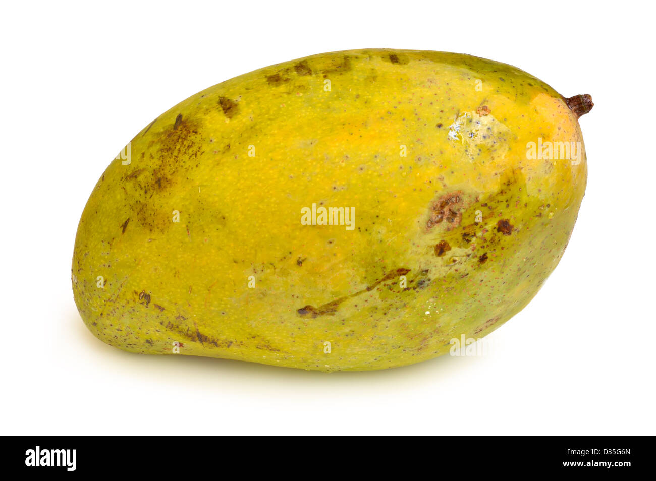 Thai mango on a white background close-up Stock Photo - Alamy