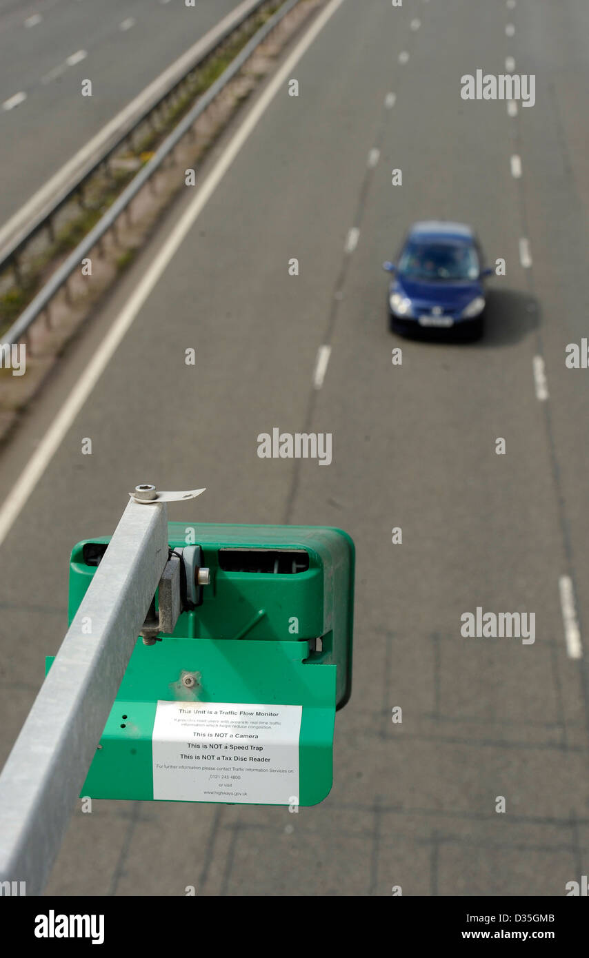 Traffic flow monitor above a motorway hi-res stock photography and ...