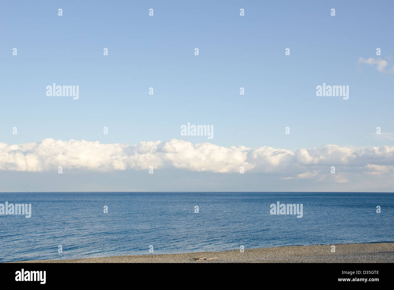 Beach sea and clouds in Japan wide angle view and landscape Stock Photo ...