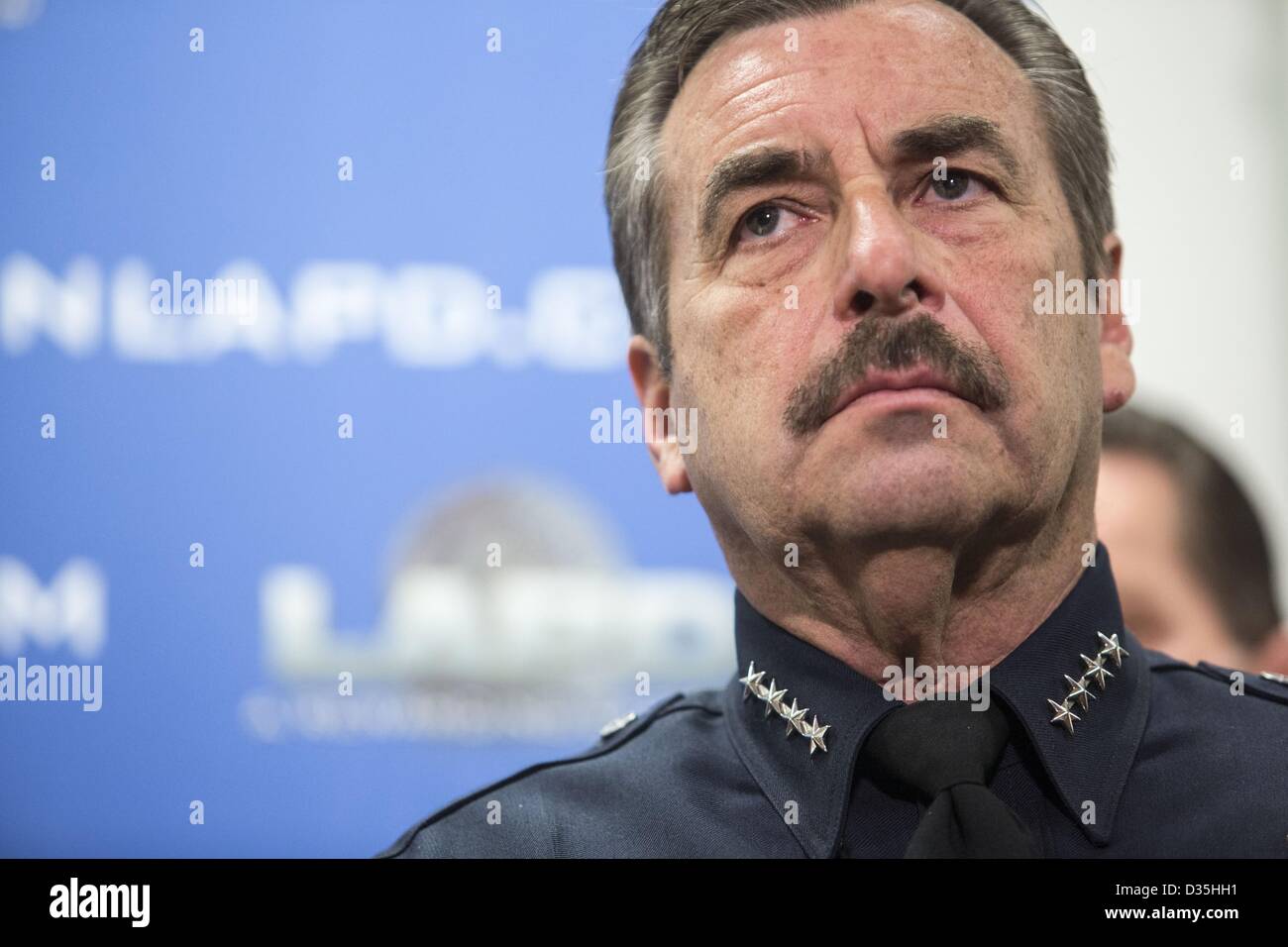 Police chief charlie beck hi-res stock photography and images - Alamy