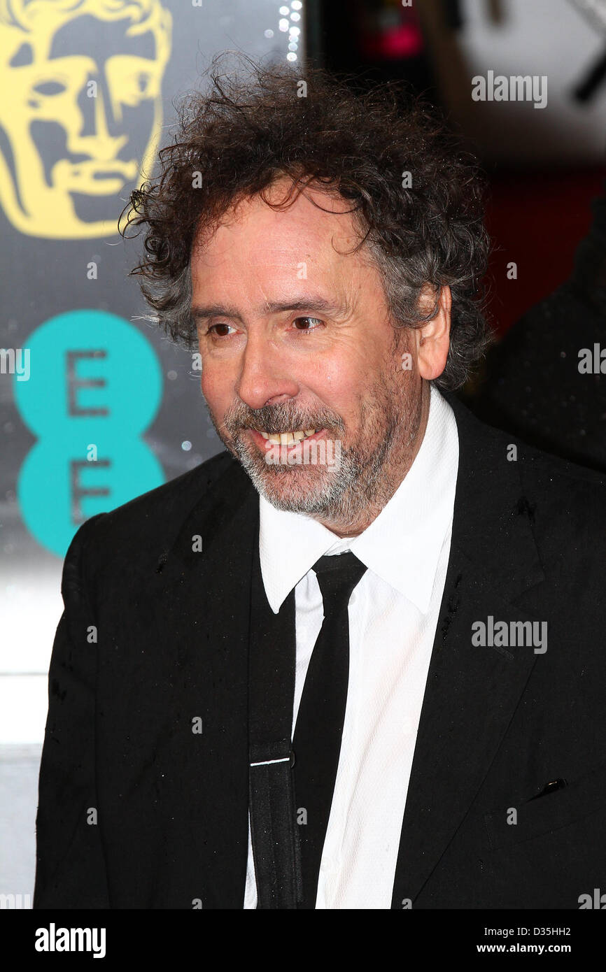 London, UK, 10th February 2013: Tim Burton arrives for the EE British ...