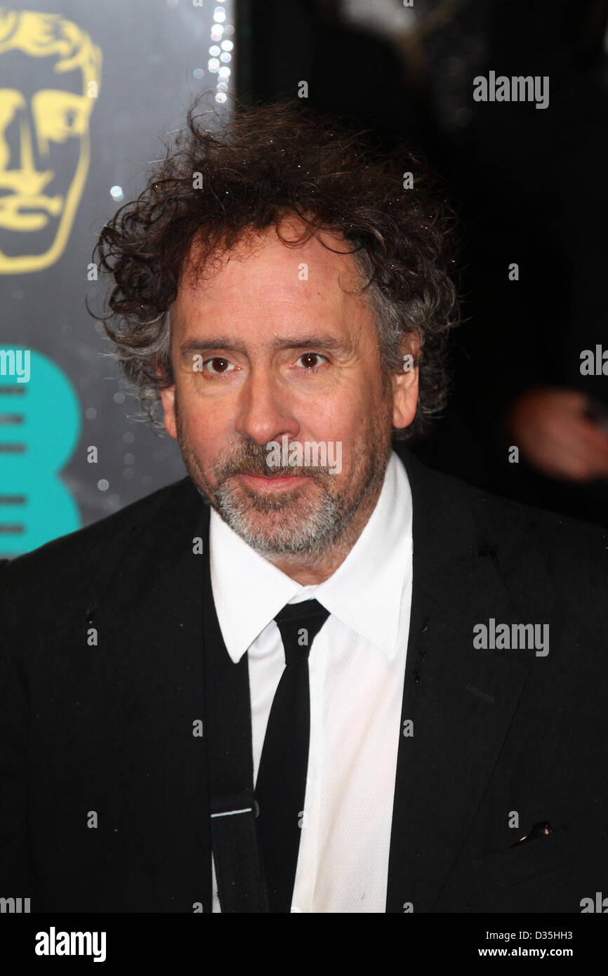 London, UK, 10th February 2013: Tim Burton arrives for the EE British ...
