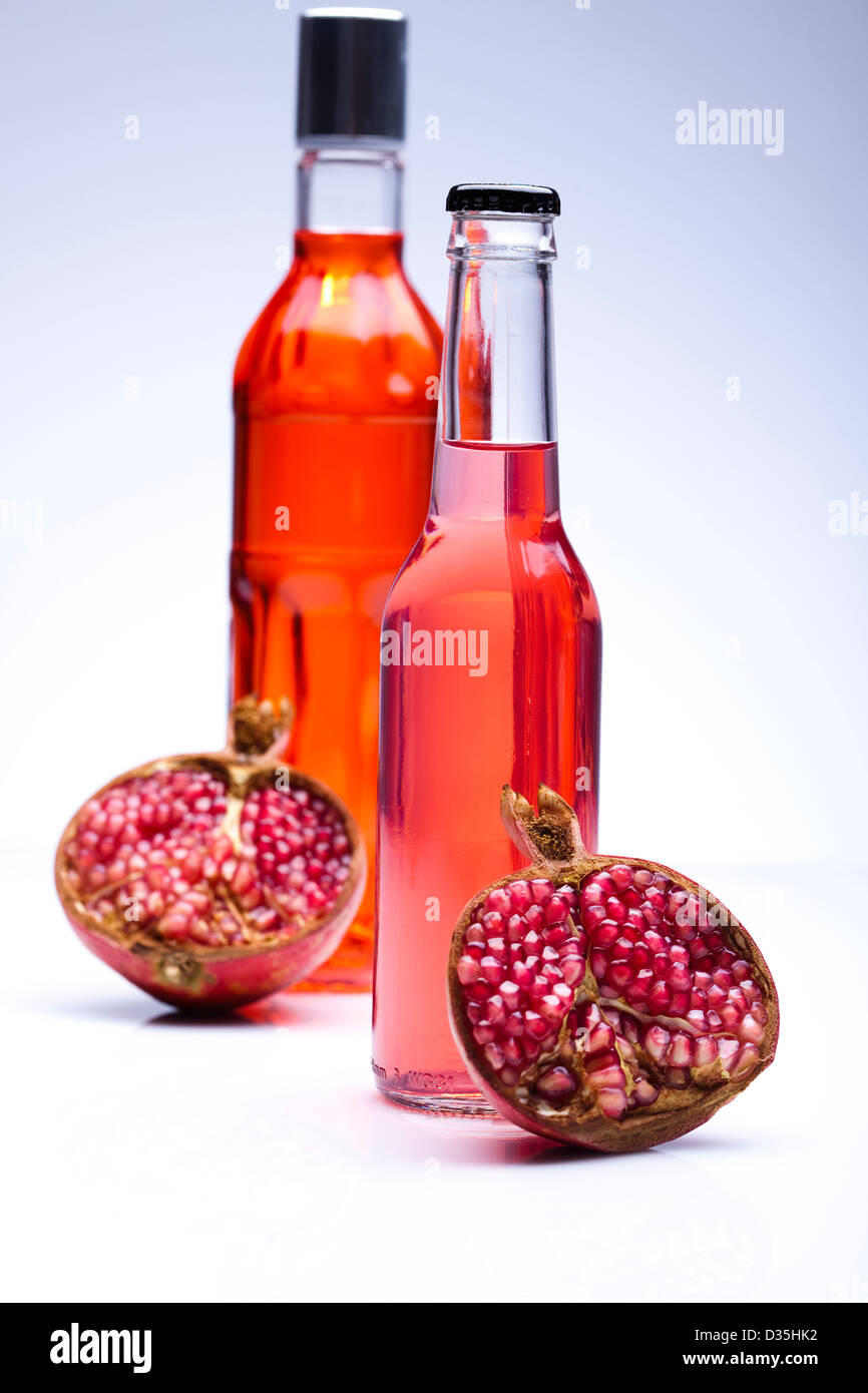 Fresh drink with grenade Stock Photo - Alamy