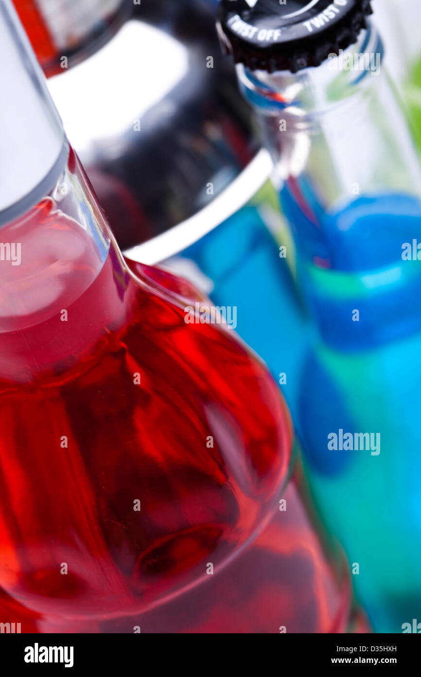 Cocktails, alcohol drinks on white background Stock Photo - Alamy