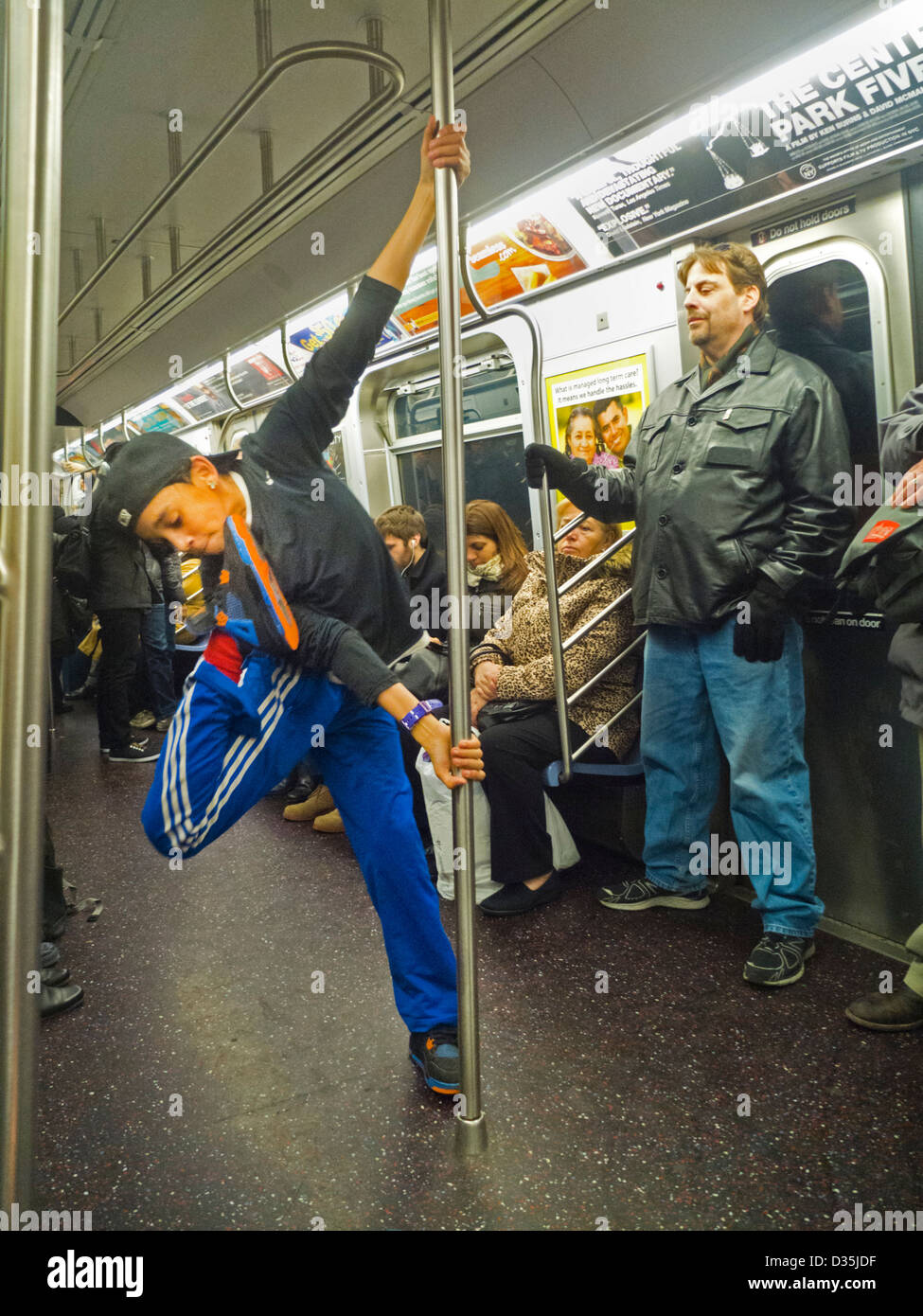Subway riders new york hi-res stock photography and images - Alamy