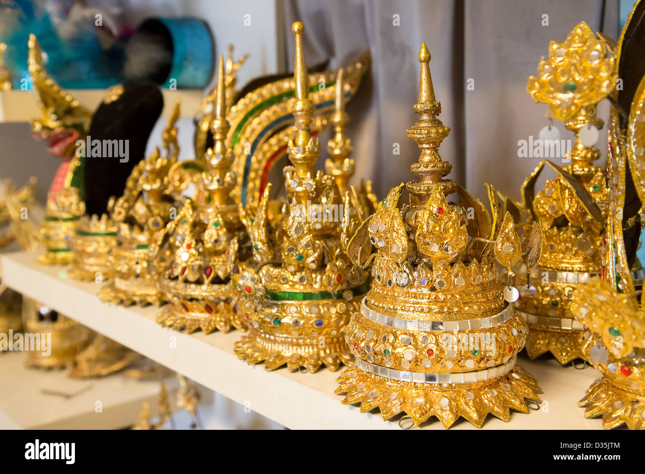 Female ornaments traditional Buddhist clothing Stock Photo - Alamy