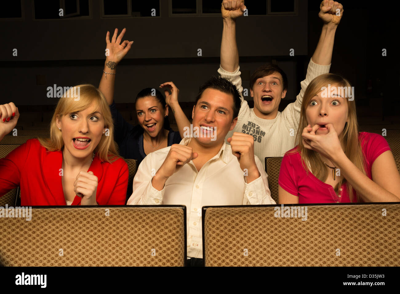 Audience Clapping And Cheering High Resolution Stock Photography and ...