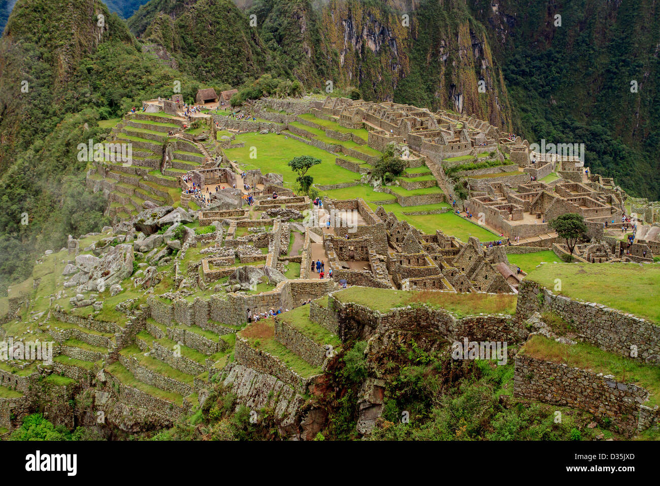 The Incan ruins of Machu Picchu in Peru Stock Photo - Alamy