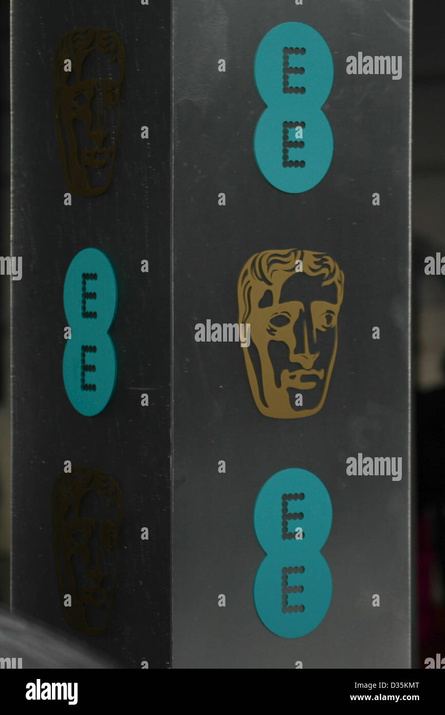 BAFTA 2013 branding goes green with the new EE logo Stock Photo - Alamy