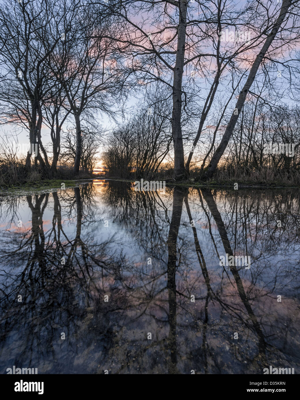 Reflection of sunset hi-res stock photography and images - Alamy