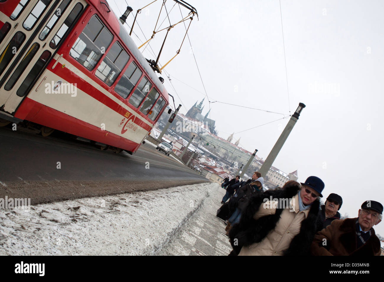 Tramway crossing hi-res stock photography and images - Alamy
