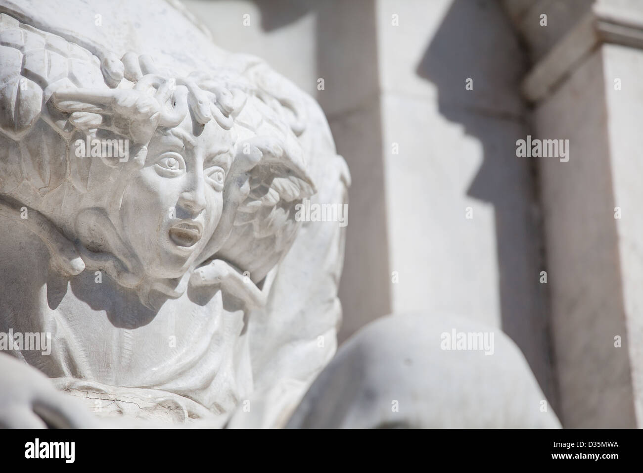 White Mable Face - Melbourne Statue Australia Stock Photo - Alamy