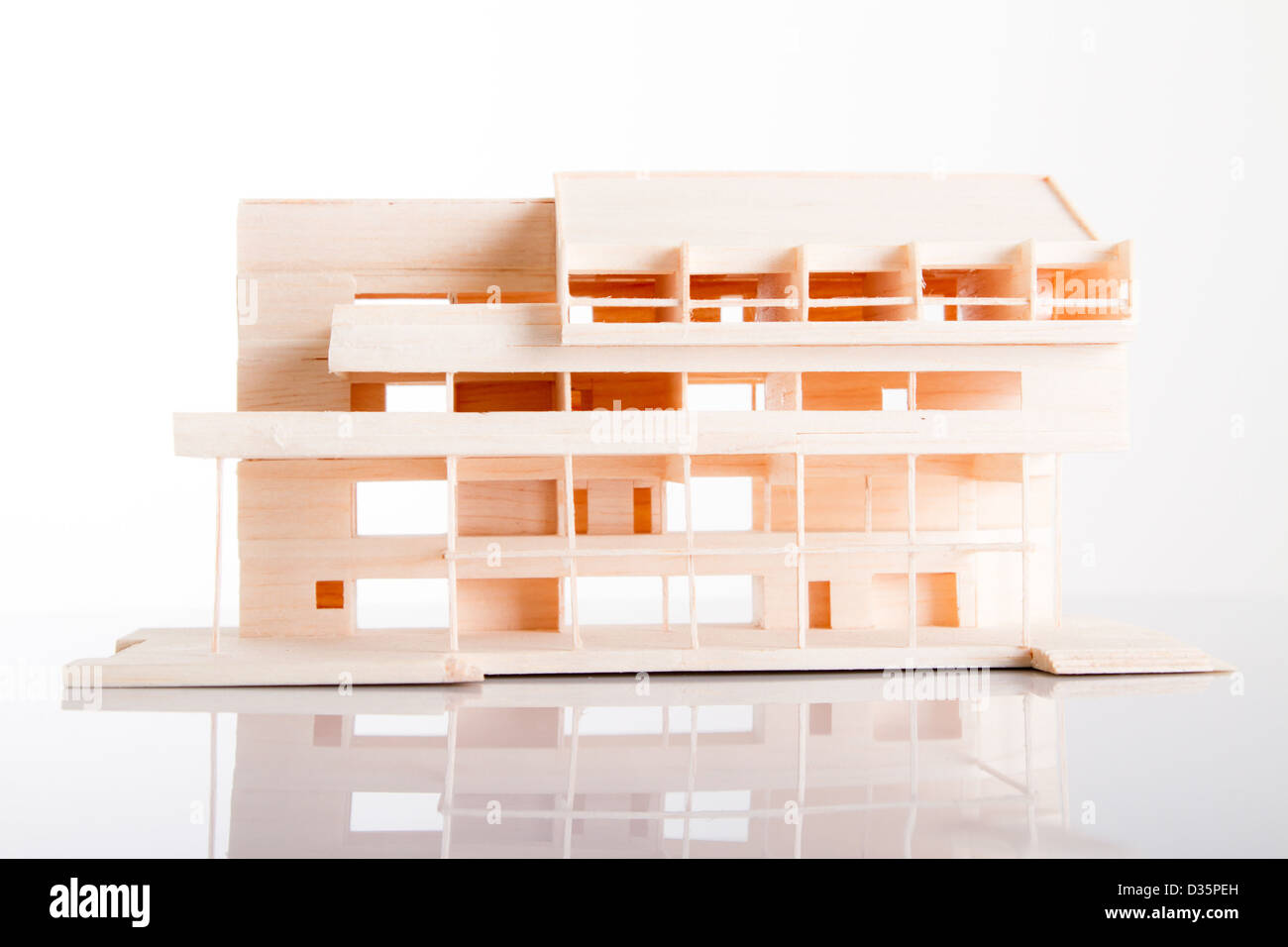 Architecture model Building showing structure Stock Photo - Alamy