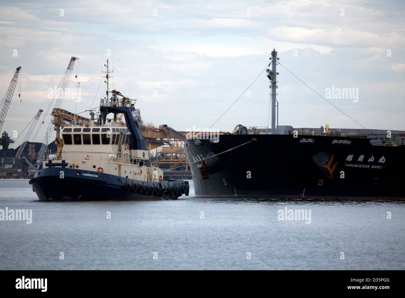 MV Tarumaesun Maru a Panamax Dry Bulk Carrier loaded with Coal ...