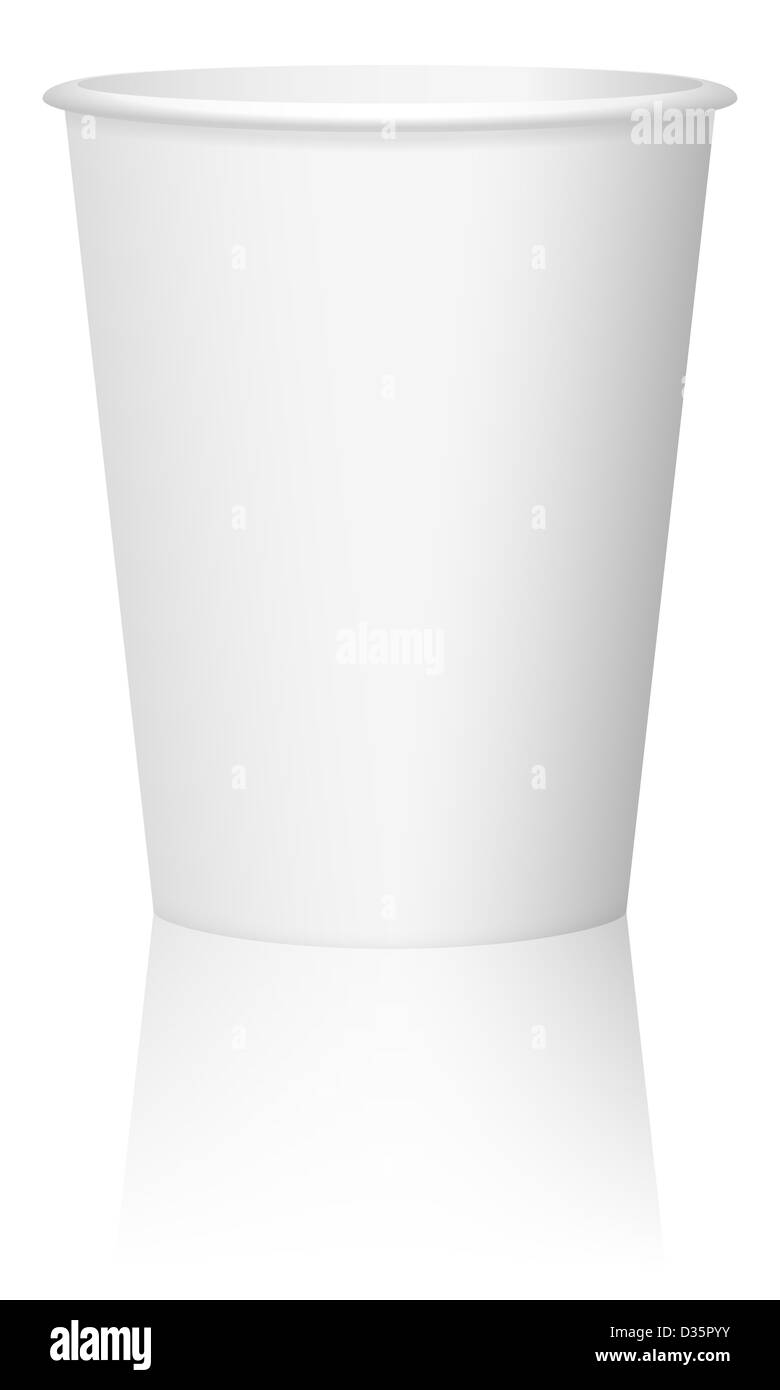 Paper coffee cup on a white background Stock Photo - Alamy