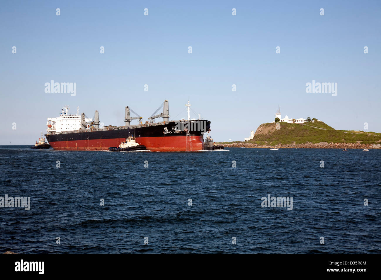 Bulk Carrier ship arriving to load coal from Newcastle Australia one of ...