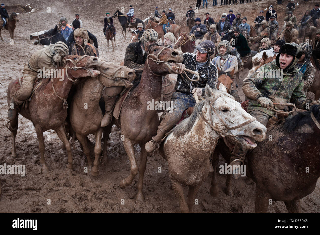 Buzkashi central asia hi-res stock photography and images - Alamy