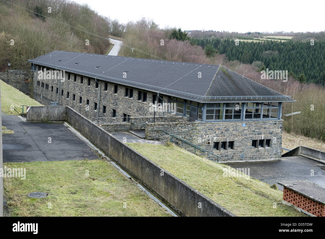 Detail of the Third Reich Ordensburg "Vogelsang" in Schleiden, western ...