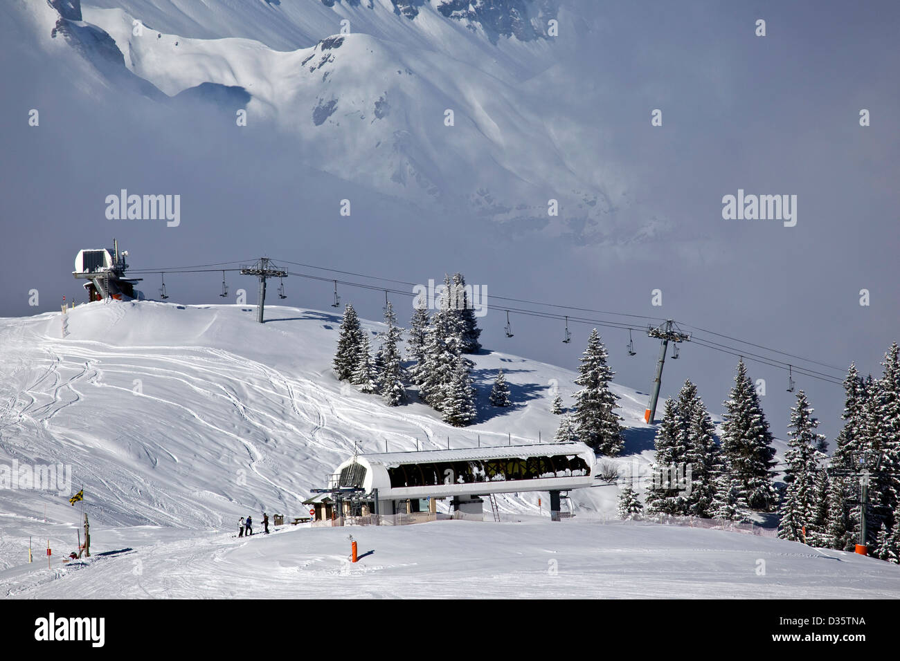 Megeve ski lift hi-res stock photography and images - Alamy