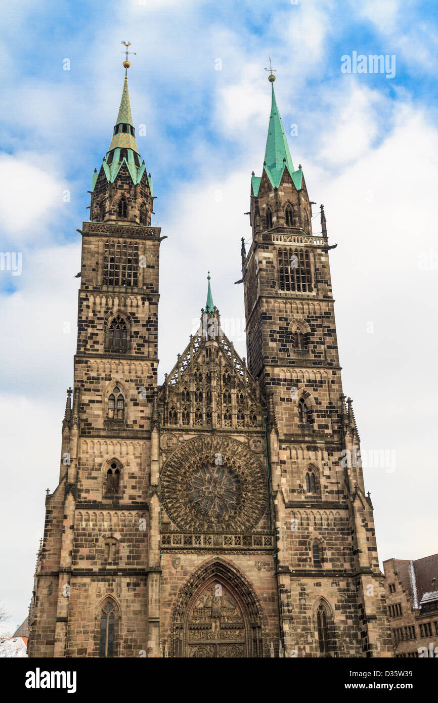 Gothic facade of St Lawrence Church, Nuremberg, Germany Stock Photo - Alamy