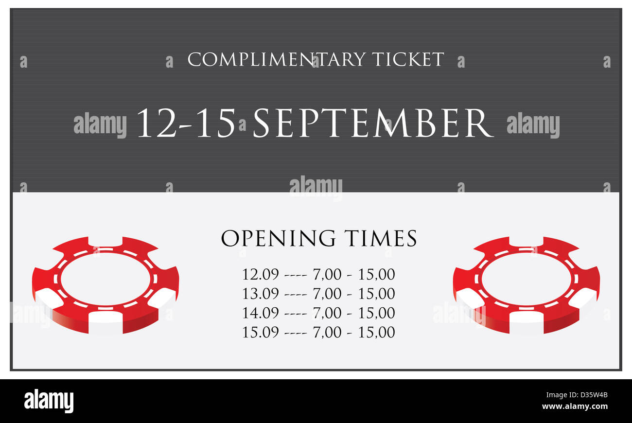 Isolated event ticket Stock Photo - Alamy