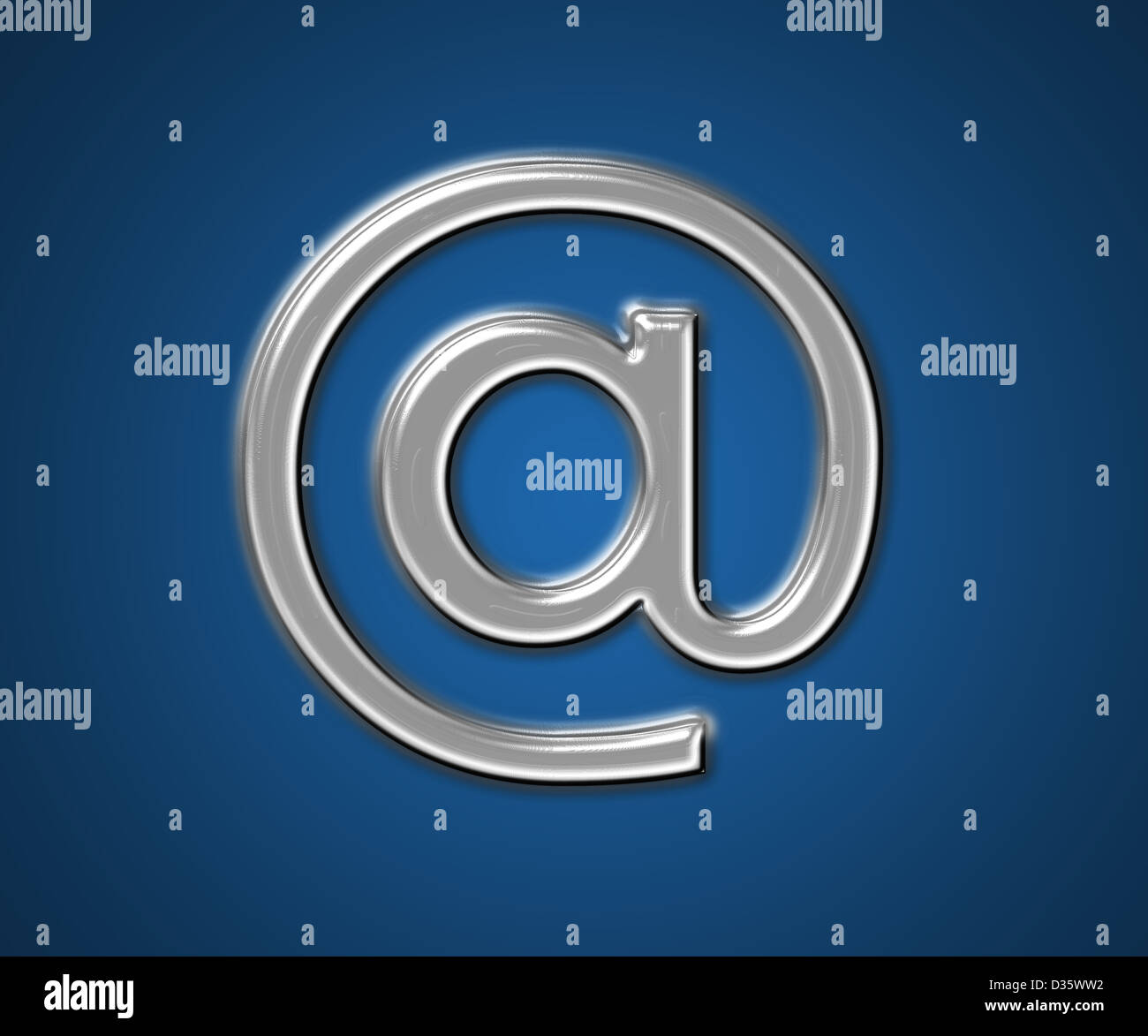 Email at symbol Stock Photo - Alamy