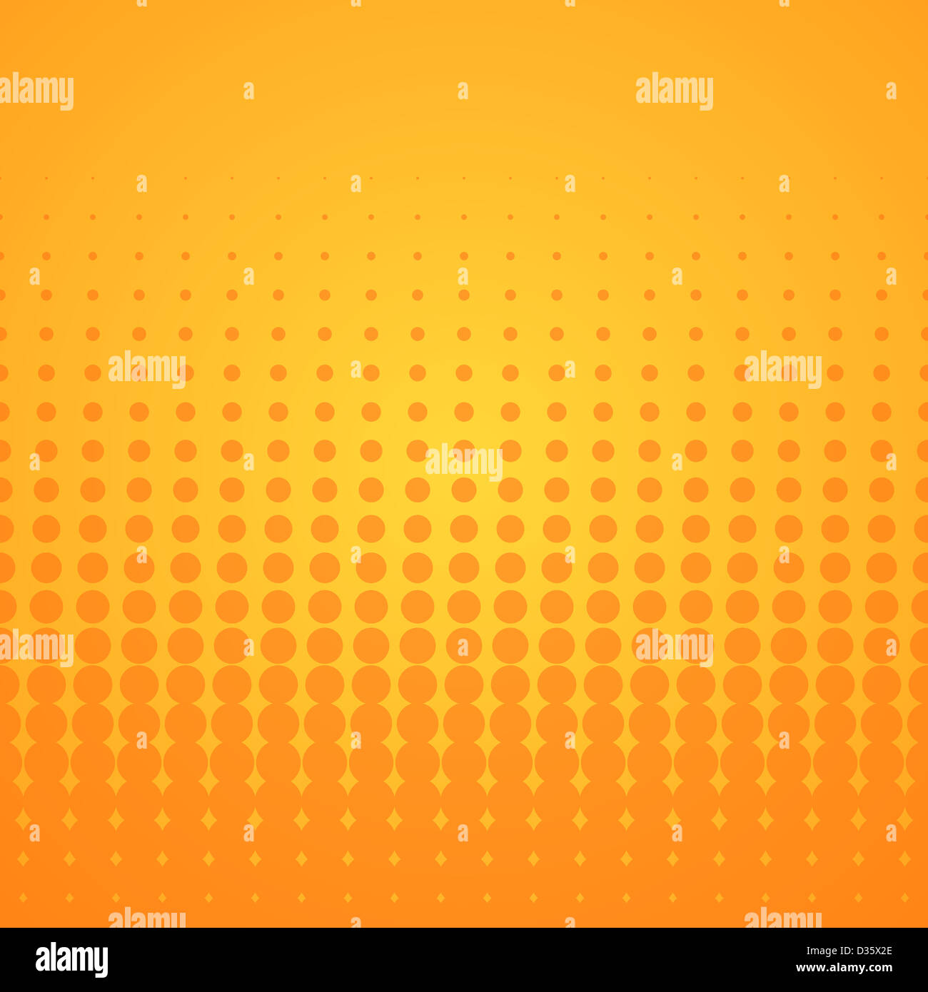 Orange Halftone Pattern Stock Photo - Alamy