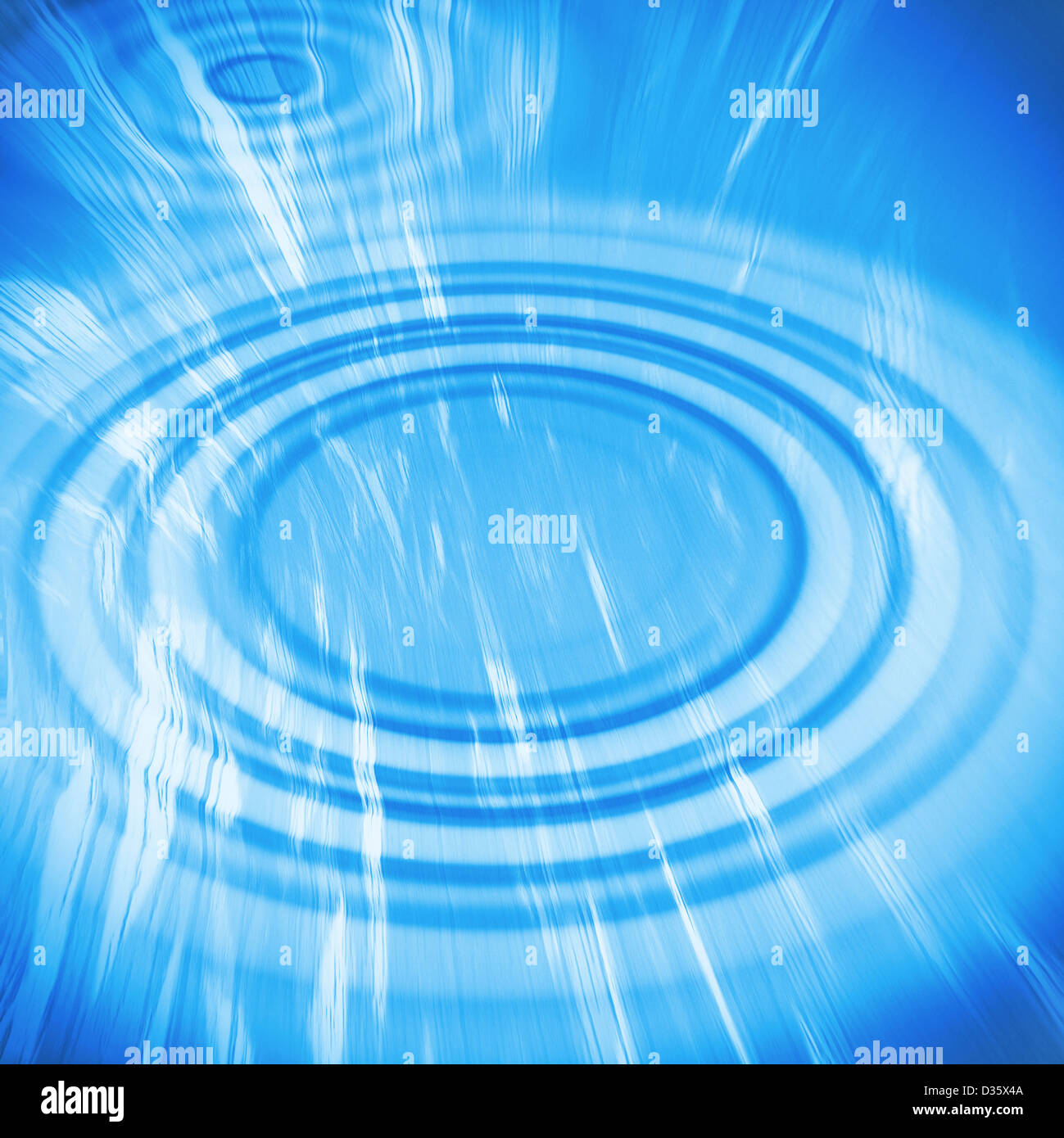 Blue abstract background with circle water ripple Stock Photo - Alamy