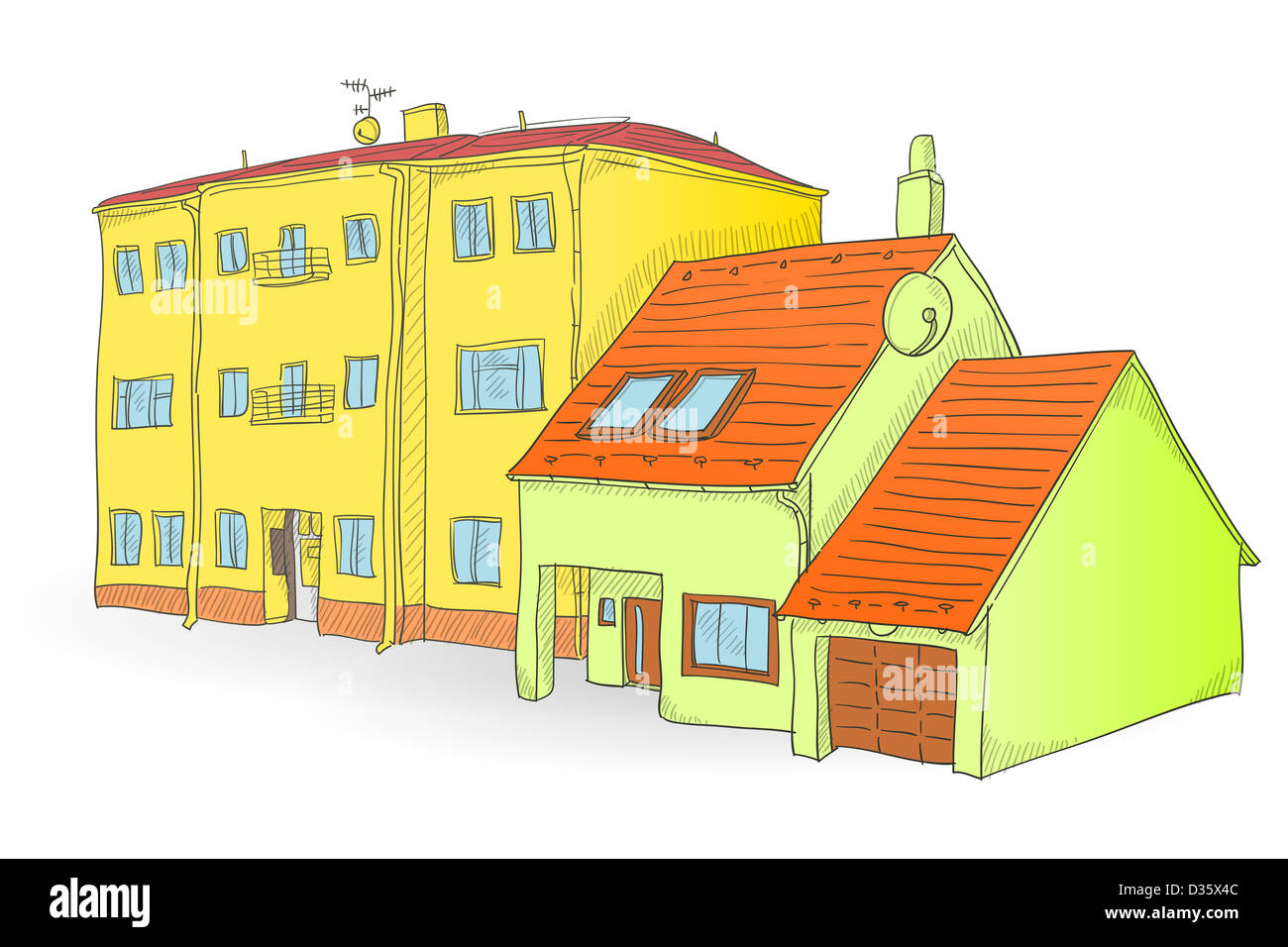 Architectural and buildings Cut Out Stock Images & Pictures - Alamy