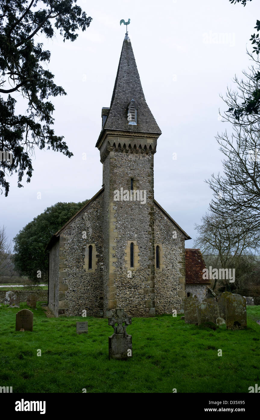 28/01/2013 South Stoke Church on the River Arun, . Picture by Julie ...