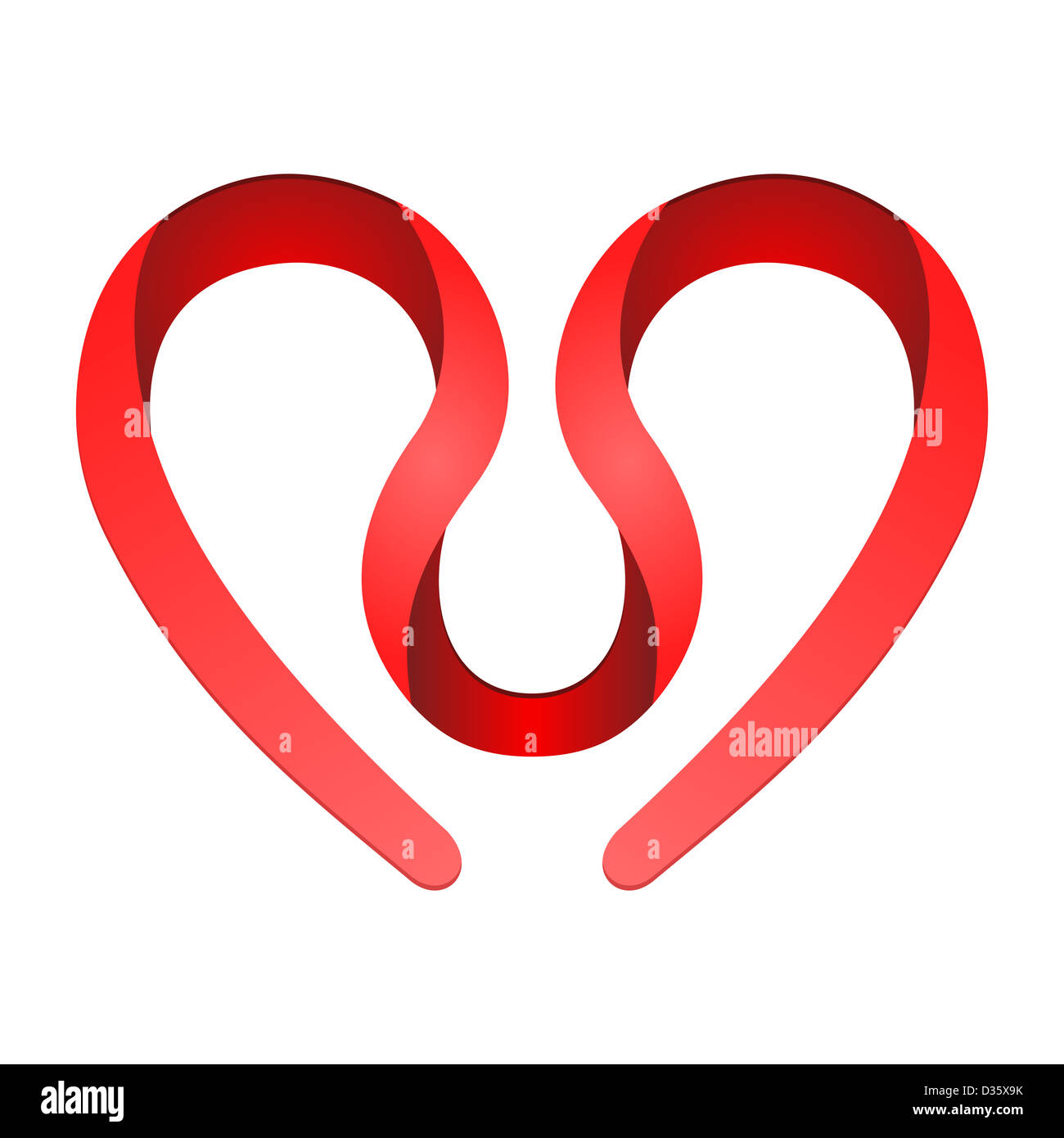 Red Heart Symbol Stock Photo - Alamy