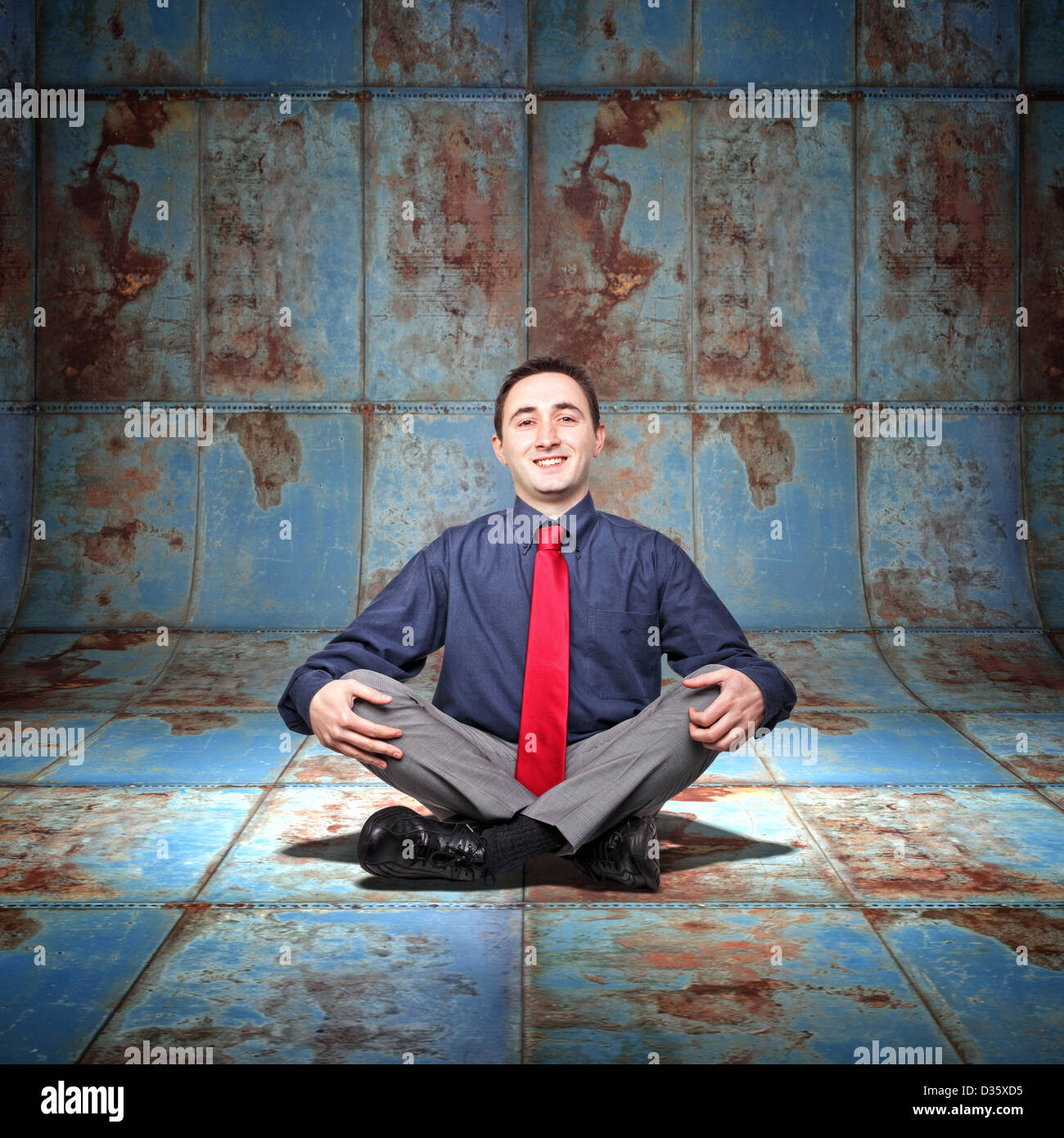 Businessman sit on 3d hi-res stock photography and images - Alamy