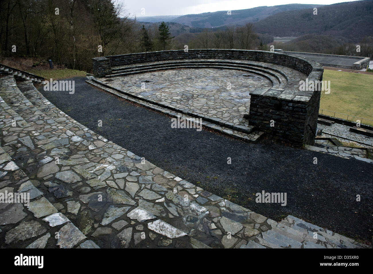 Detail of the Third Reich Ordensburg "Vogelsang" in Schleiden, western ...