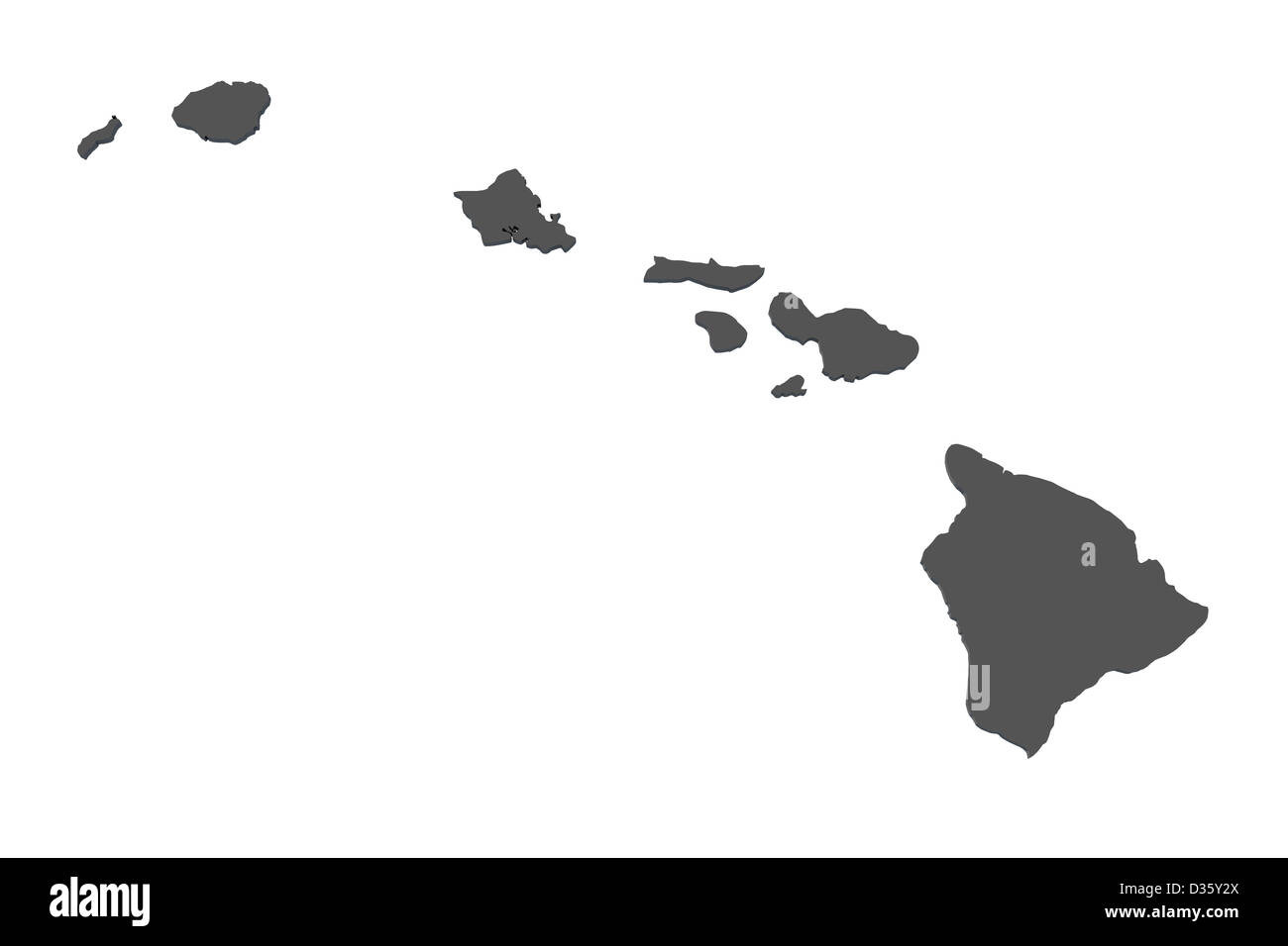 Hawaiian Islands Outline Eps