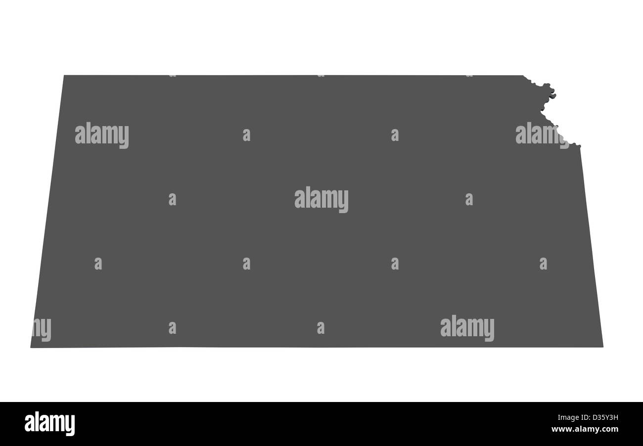 Map of kansas territory hi-res stock photography and images - Alamy