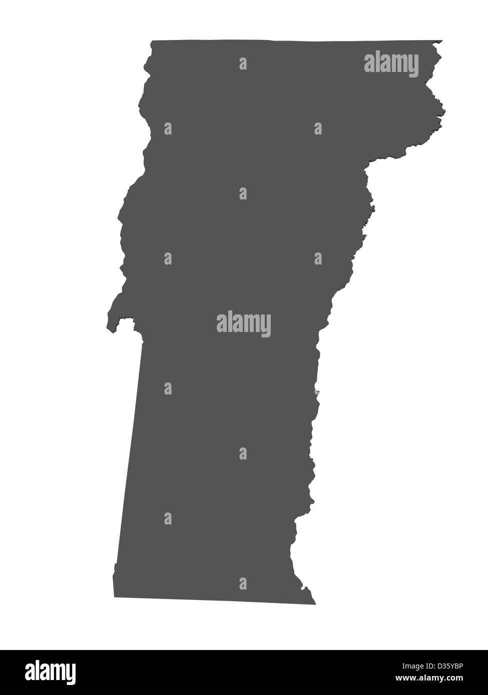 Vermont state map hi-res stock photography and images - Alamy