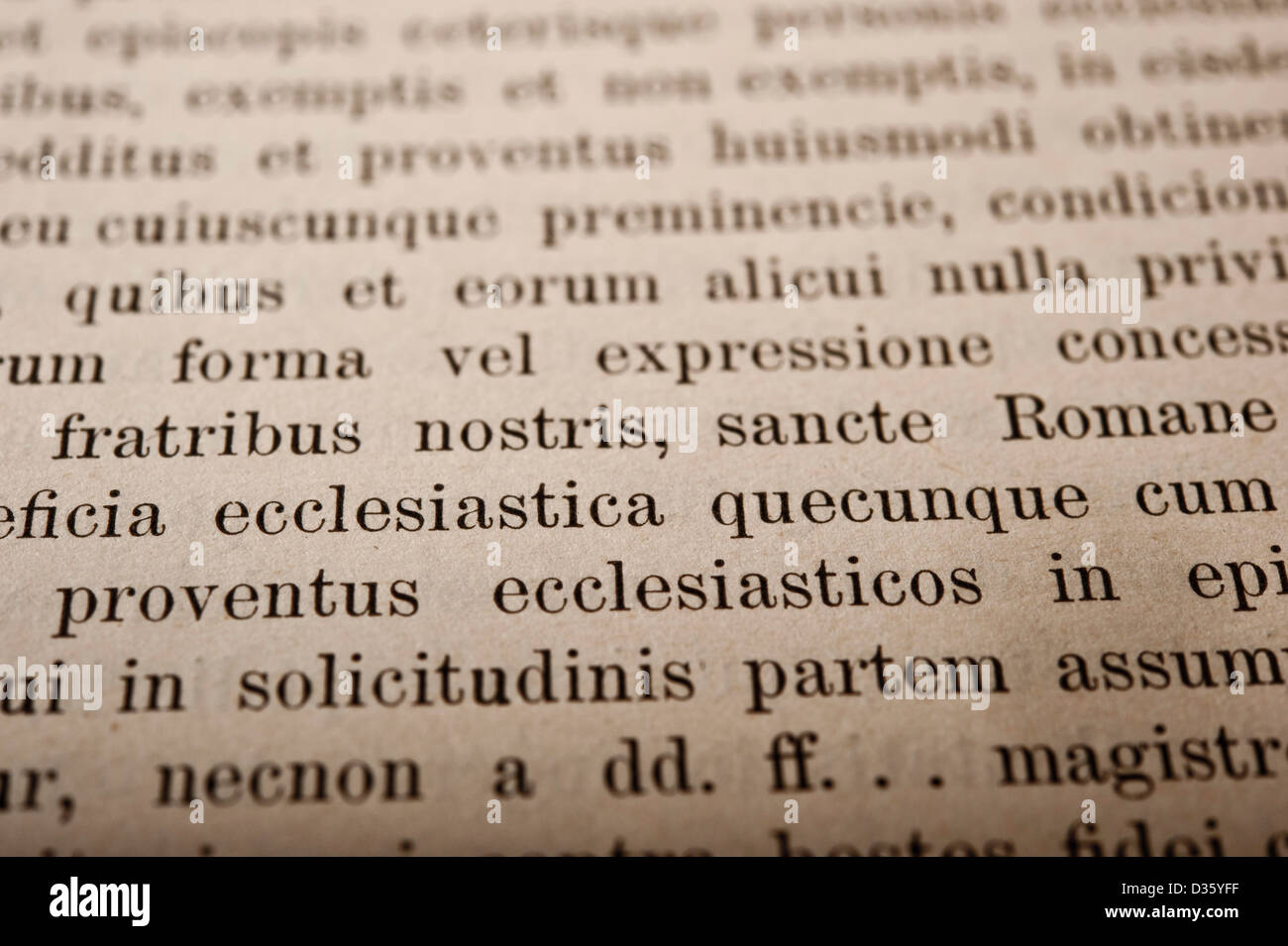 Latin text hi-res stock photography and images - Alamy