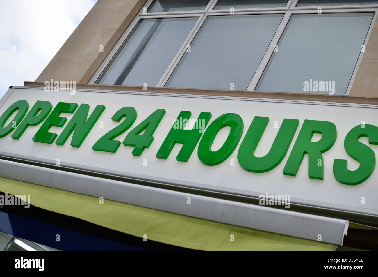Open all hours hi-res stock photography and images - Alamy