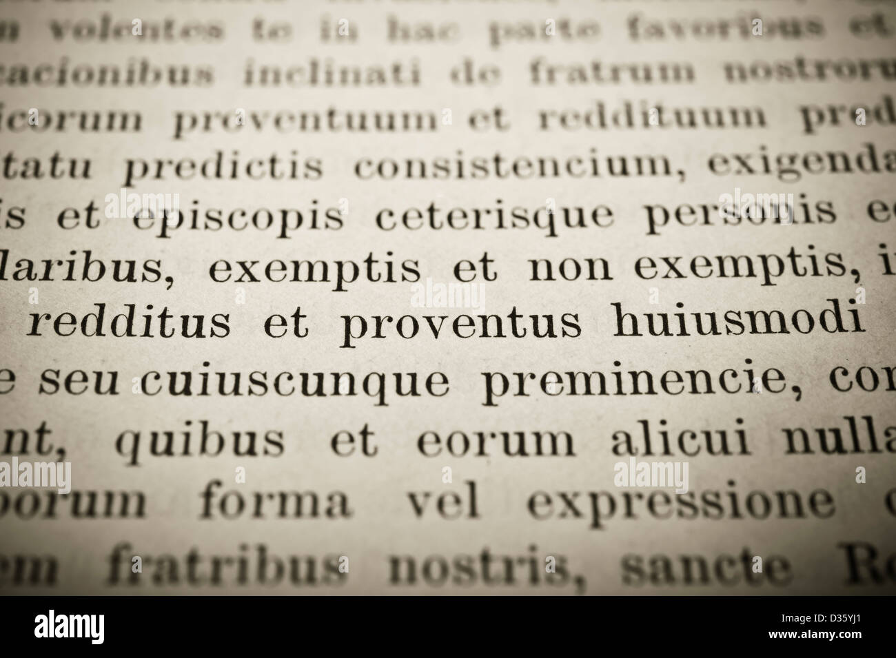 Latin words hi-res stock photography and images - Alamy