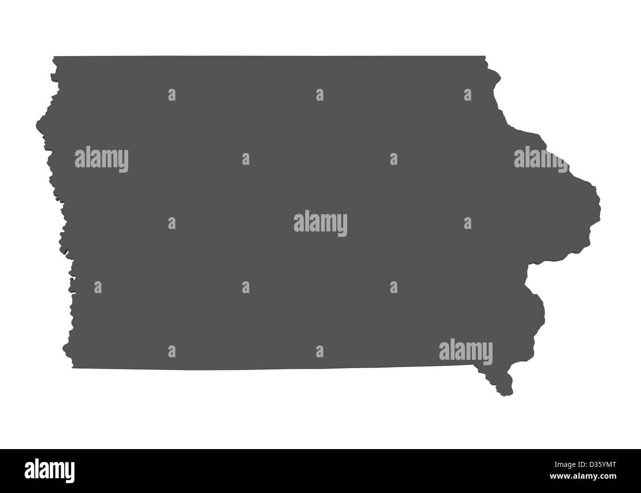 Iowa state map hi-res stock photography and images - Alamy