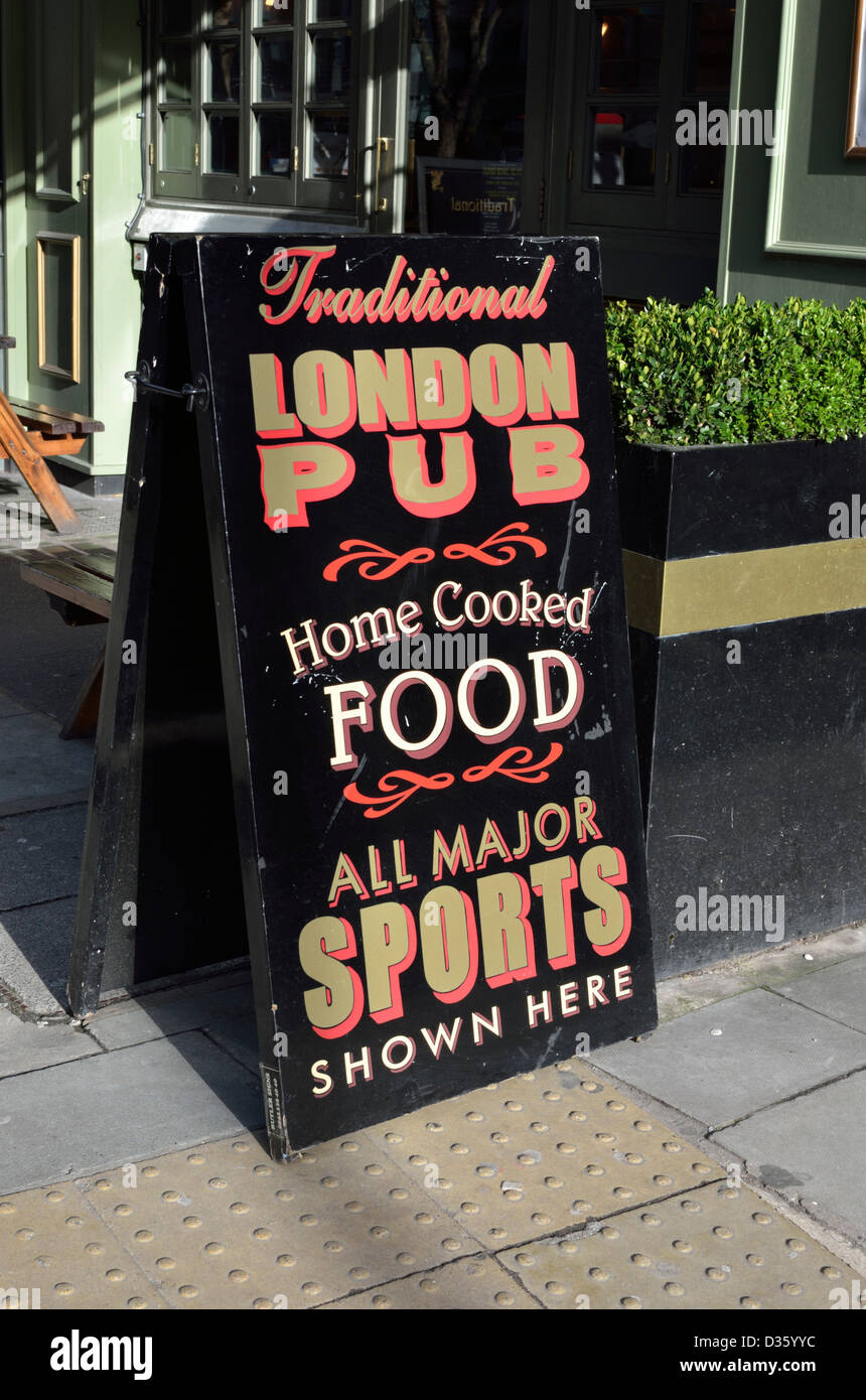 London pub sign Stock Photo - Alamy