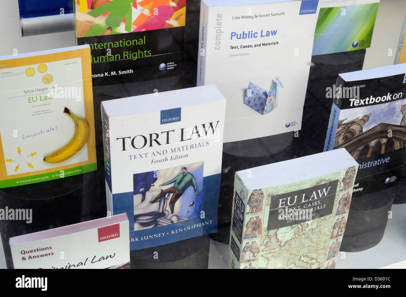 Law books in a shop window, London, UK Stock Photo - Alamy